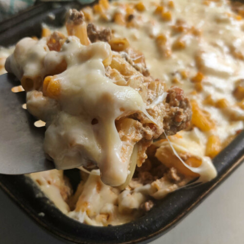 how to cook ground beef ziti